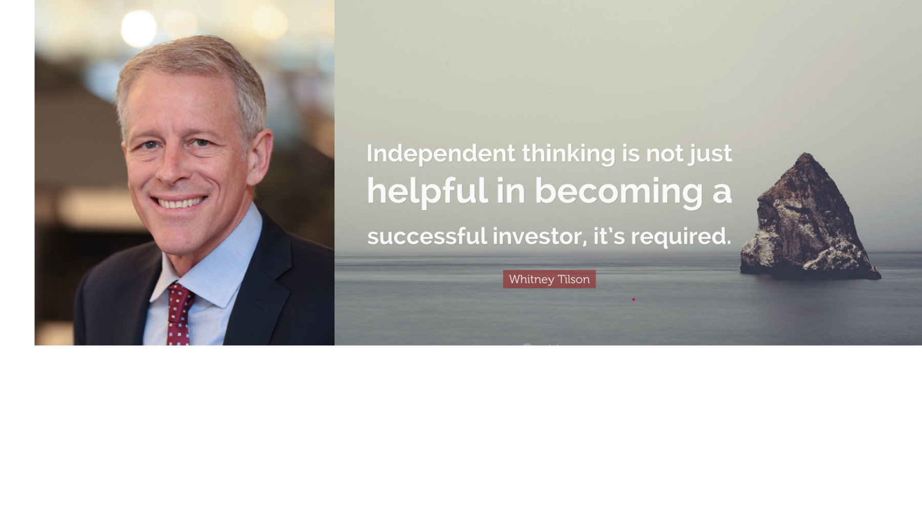 Outstanding Investor Series: Investment Legend Whitney Tilson (MBA 1994 ...